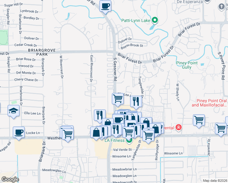 2100 South Gessner Road, Houston TX - Walk Score