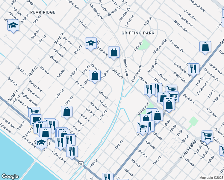 23rd Street, Port Arthur TX - Walk Score
