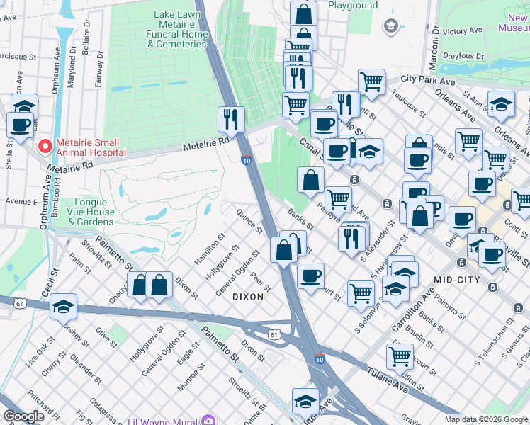 Pontchartrain Expressway, New Orleans LA - Walk Score