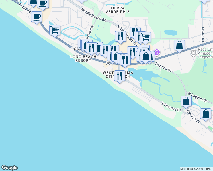 9900 South Thomas Drive, Panama City Beach FL - Walk Score
