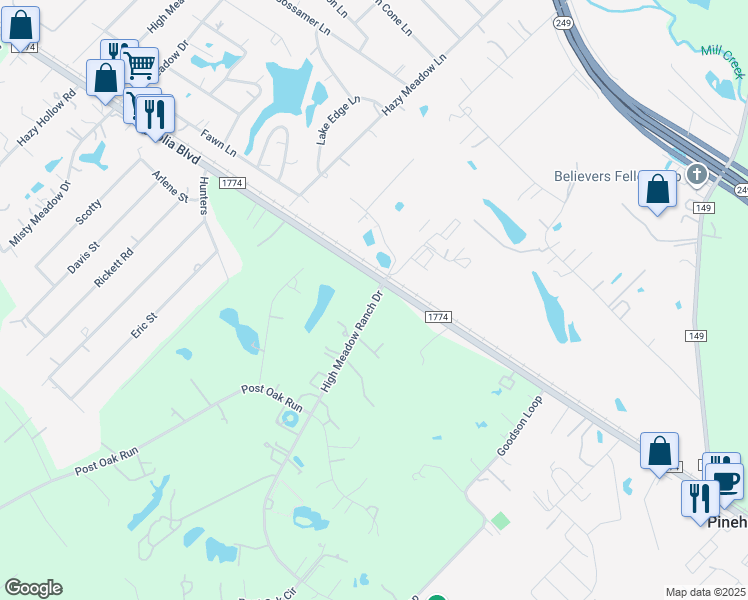 305 High Meadow Ranch Drive, Stagecoach TX - Walk Score