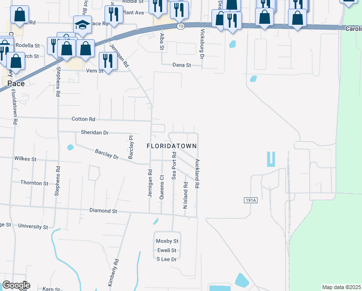 4256 North Auckland Road, Pace FL - Walk Score