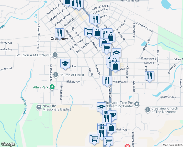 Bay Street, Crestview FL - Walk Score