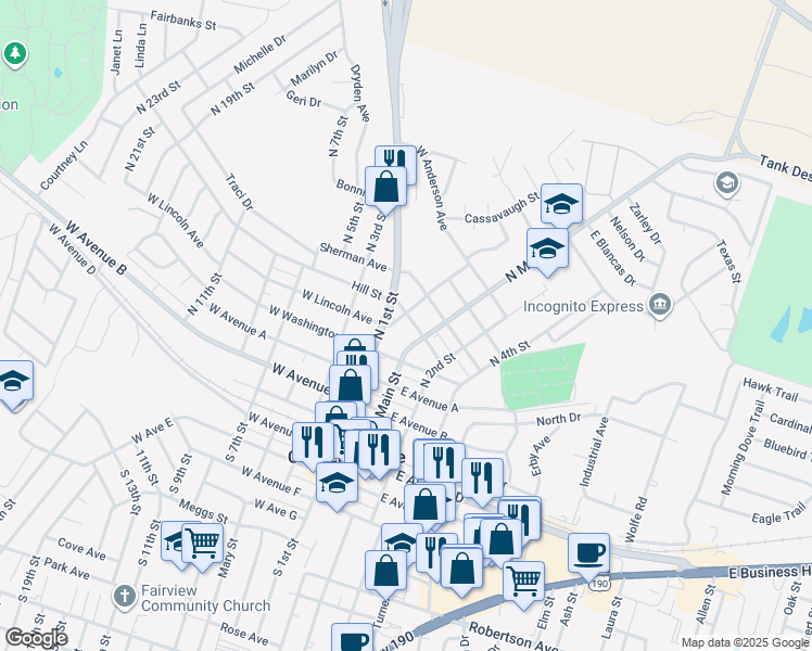 505 North Main Street, Copperas Cove TX - Walk Score