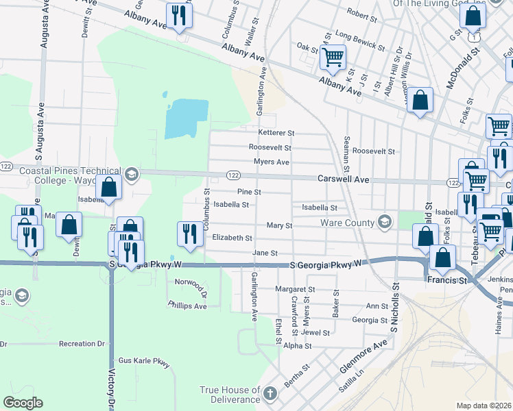 Isabella Street, Waycross GA - Walk Score