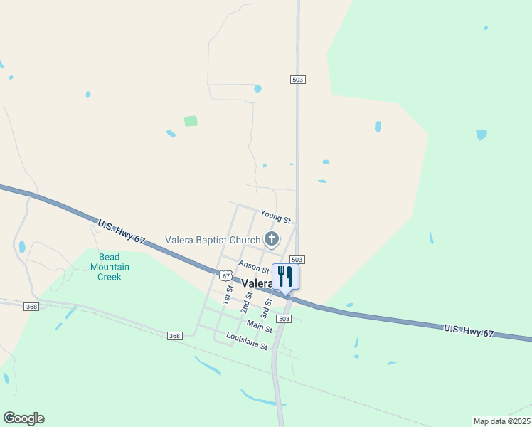 Young Street, Valera TX - Walk Score