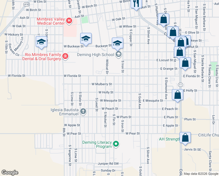 1608 South Tin Street, Deming NM - Walk Score