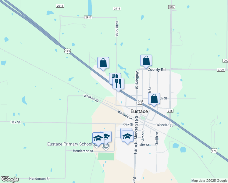 301 U.S. 175, Eustace TX - Walk Score