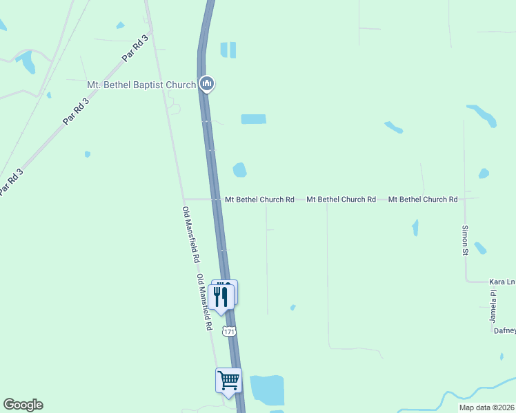 3385 Mount Bethel Church Road, Keithville LA - Walk Score