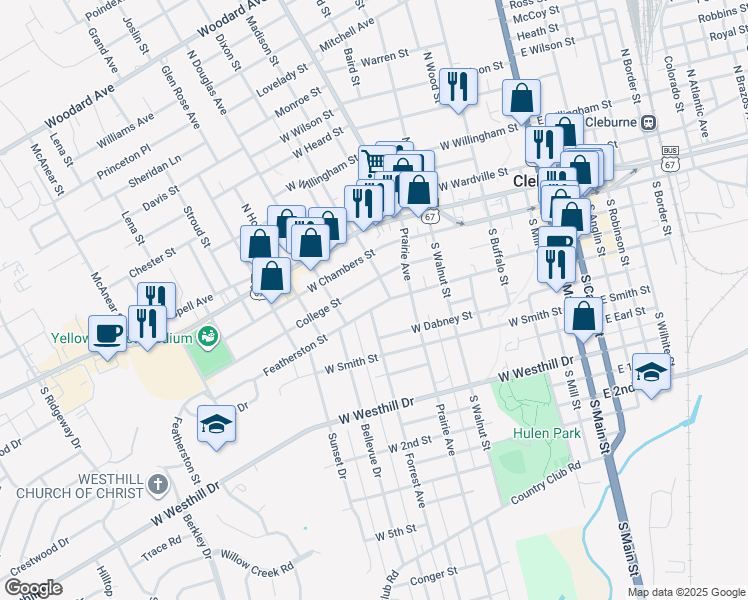 508 Featherston Street, Cleburne TX - Walk Score