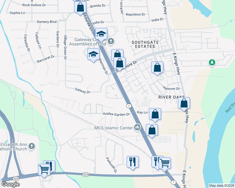 9050 Youree Drive, Shreveport LA - Walk Score