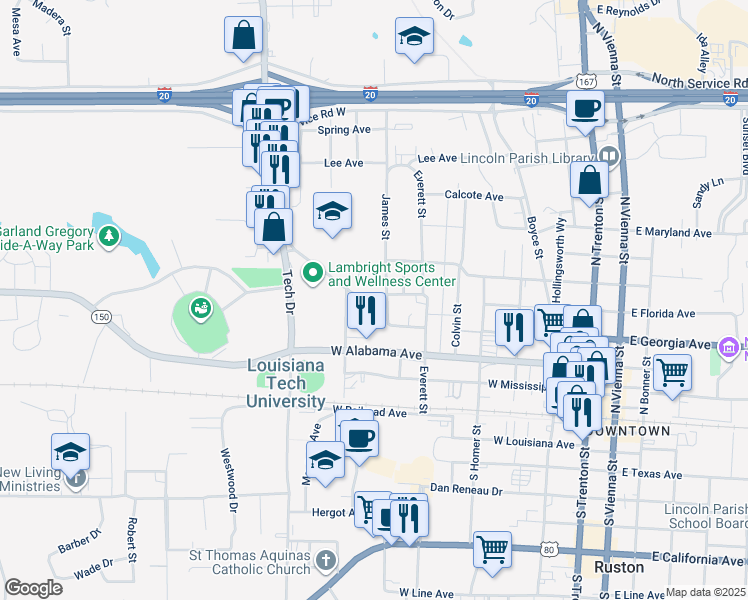 807 Cooktown Road, Ruston LA - Walk Score