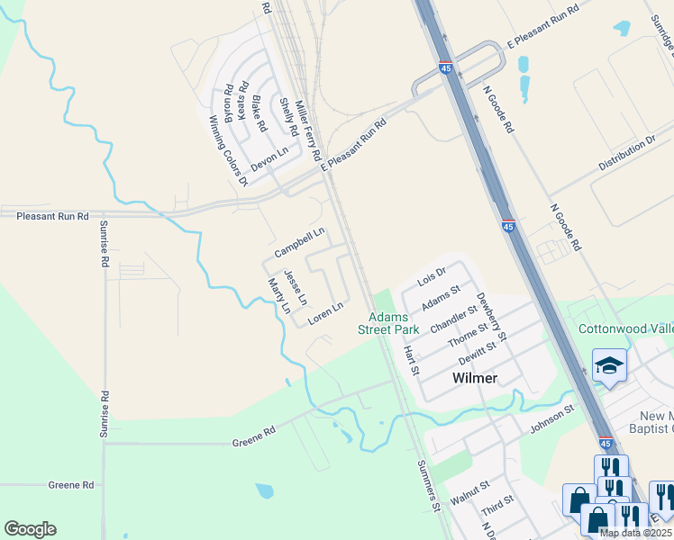 1601 Miller Ferry Road, Wilmer TX - Walk Score