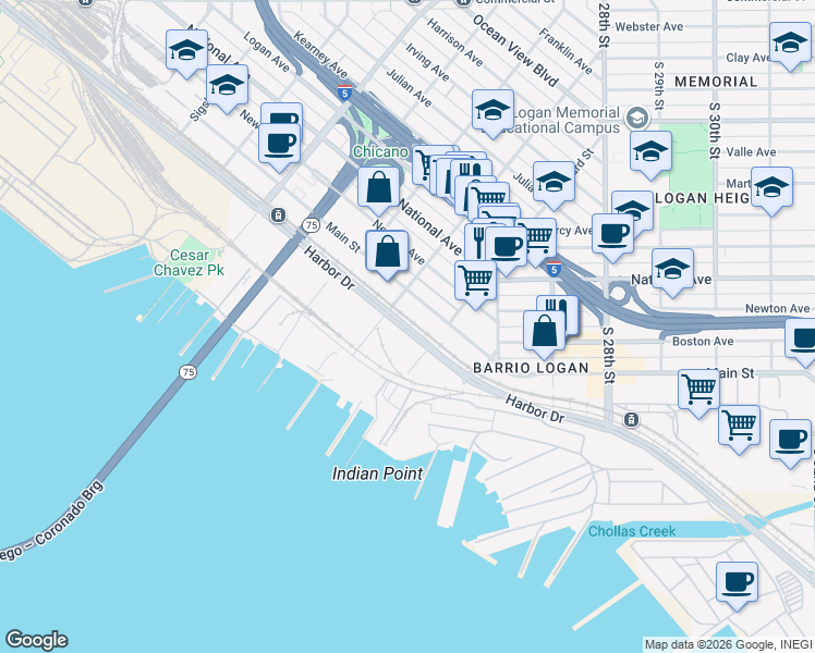 Harbor Drive, San Diego CA - Walk Score