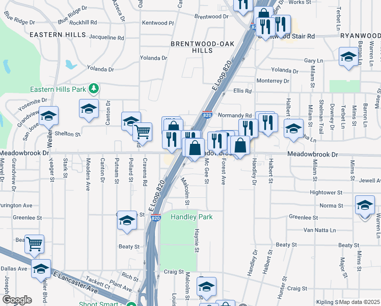 E Loop 820 & Meadowbrook Dr, Fort Worth TX - Walk Score