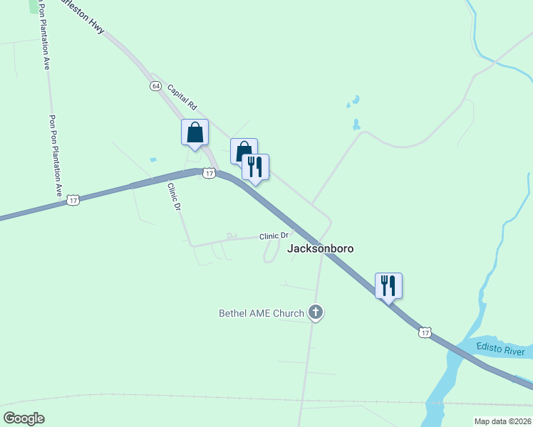 16590 Ace Basin Parkway, Jacksonboro SC - Walk Score