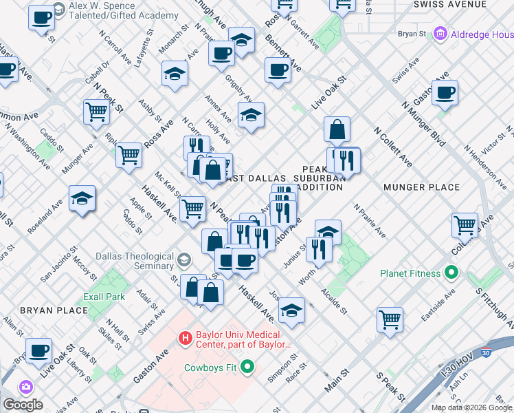 4417 Swiss Avenue, Dallas TX - Walk Score
