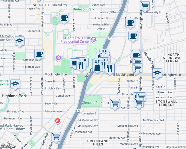 N Central Expy & E Mockingbird Ln, Dallas TX - Walk Score