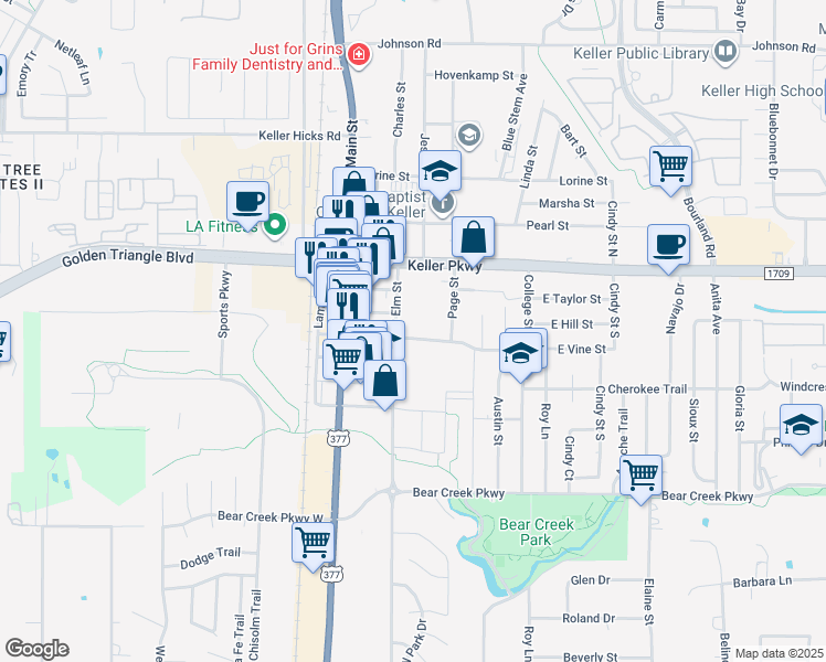 205 East Vine Street, Keller TX - Walk Score