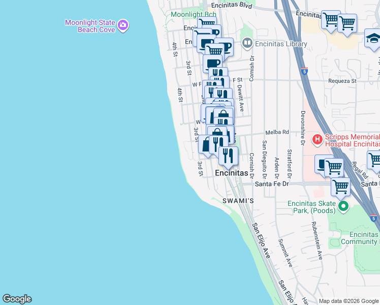 345 West I Street, Encinitas CA - Walk Score