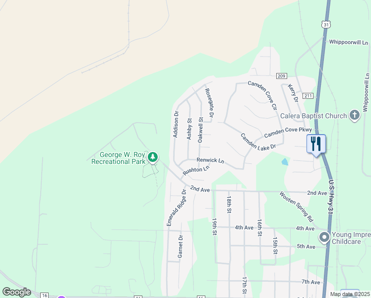 113 Ashby Street, Calera AL - Walk Score