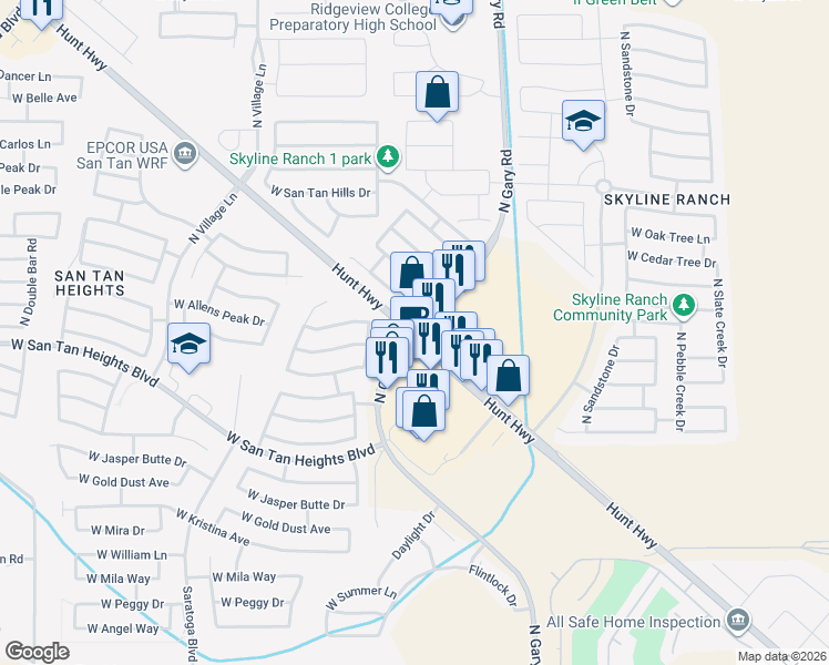 N Gary Rd & W Hunt Hwy, San Tan Valley AZ - Walk Score