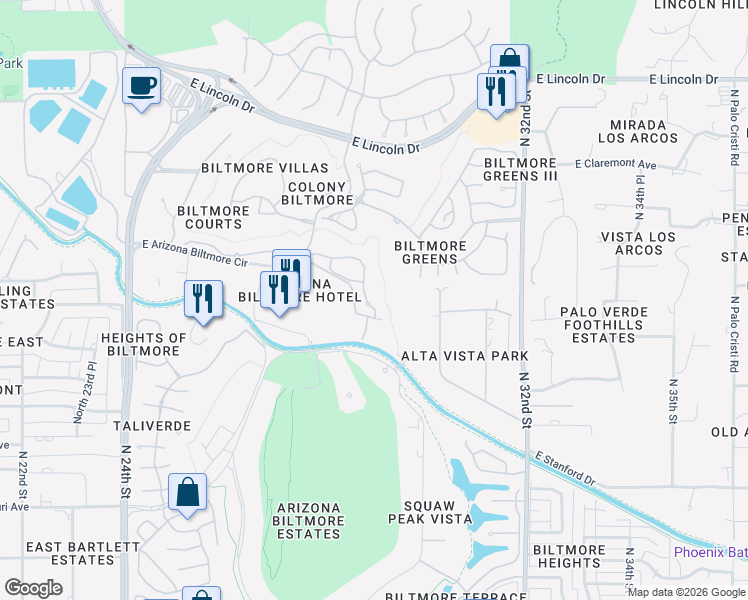 2737 East Arizona Biltmore Circle, Phoenix AZ - Walk Score