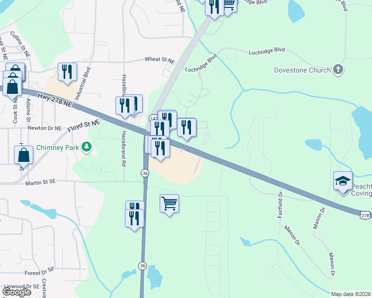 Highway 142, Covington GA - Walk Score