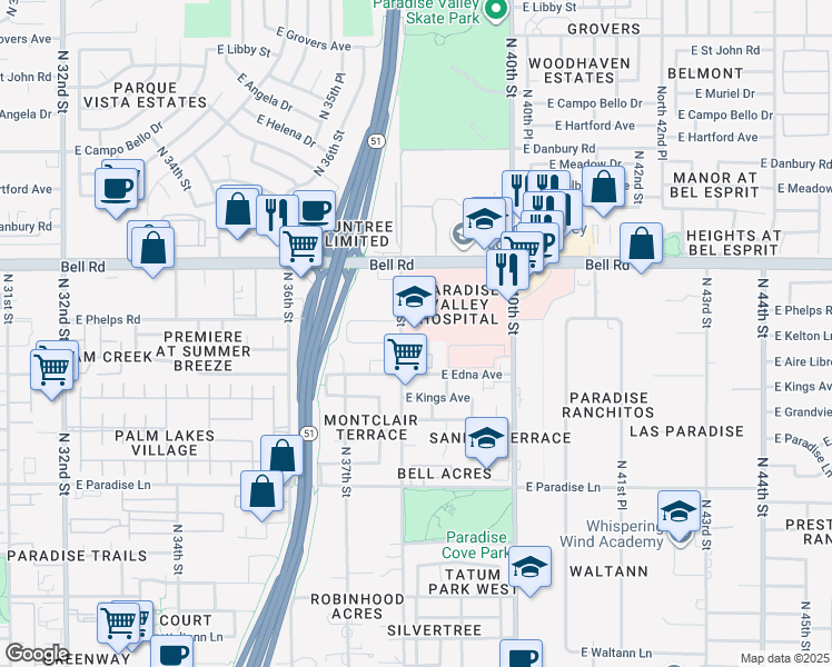 3950 East Bell Road, Phoenix AZ - Walk Score