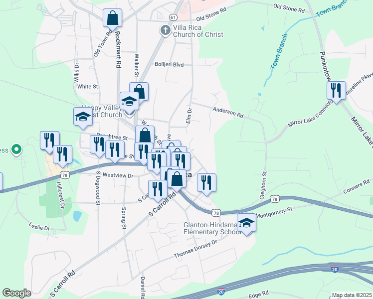 210 West Gordon Street, Villa Rica GA - Walk Score
