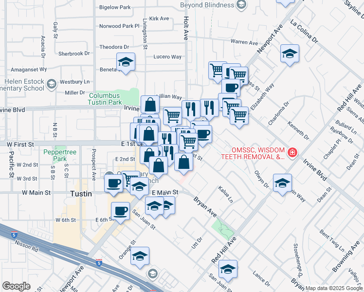 Newport Ave & E 1st St, Tustin CA - Walk Score