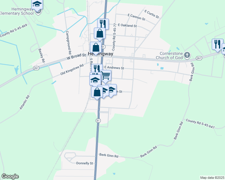 200 East Johnson Street, Hemingway SC - Walk Score