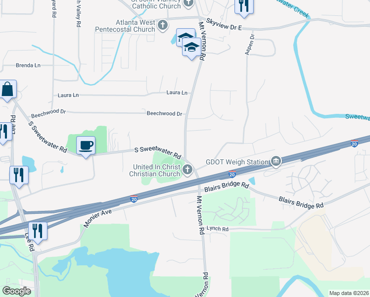 Mount Vernon Road, Lithia Springs GA - Walk Score