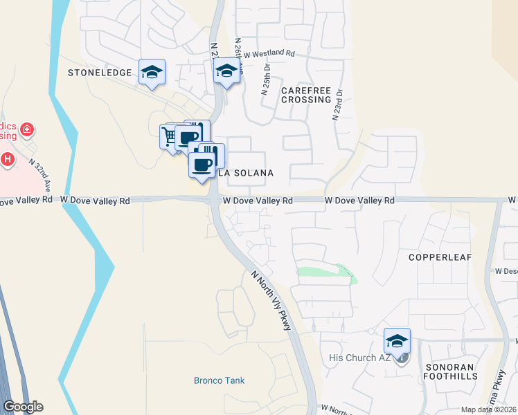 2605 West Dove Valley Road, Phoenix AZ - Walk Score