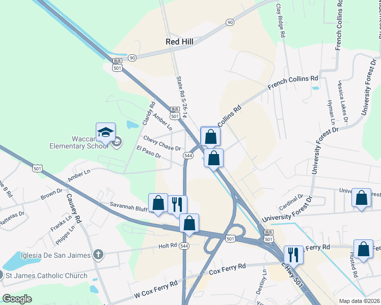 South Carolina 544, Conway SC - Walk Score