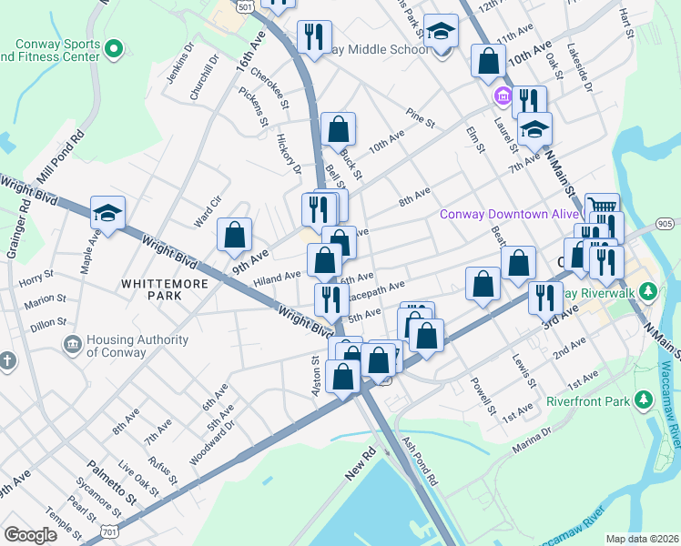 610 Church Street, Conway SC - Walk Score