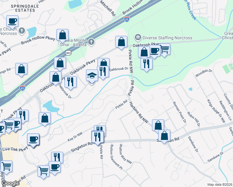 106 Hampton Ridge Road, Norcross GA - Walk Score