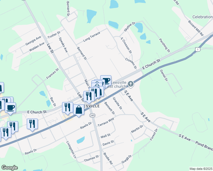 447 East Church Street, Batesburg-Leesville SC - Walk Score