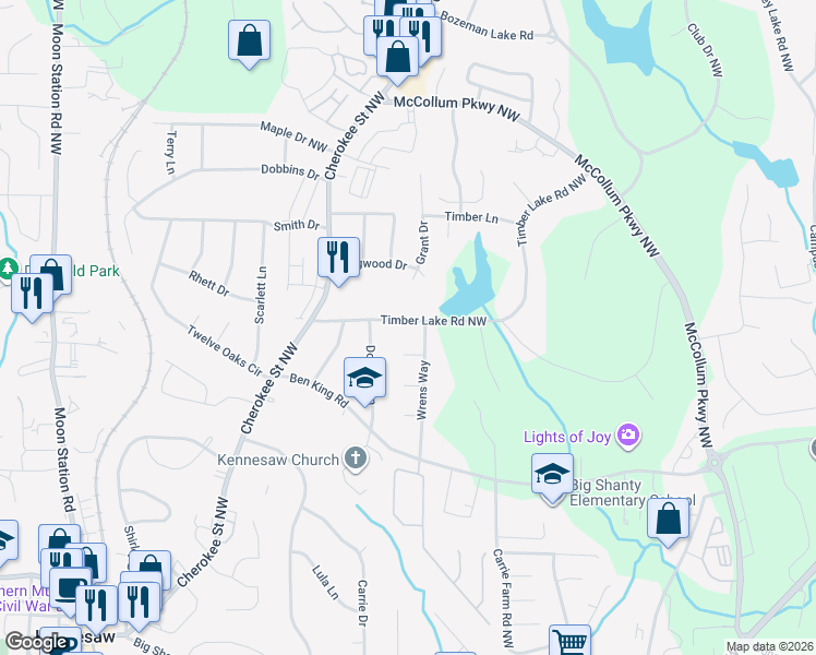 1773 Timberlake Road Northwest, Kennesaw GA - Walk Score