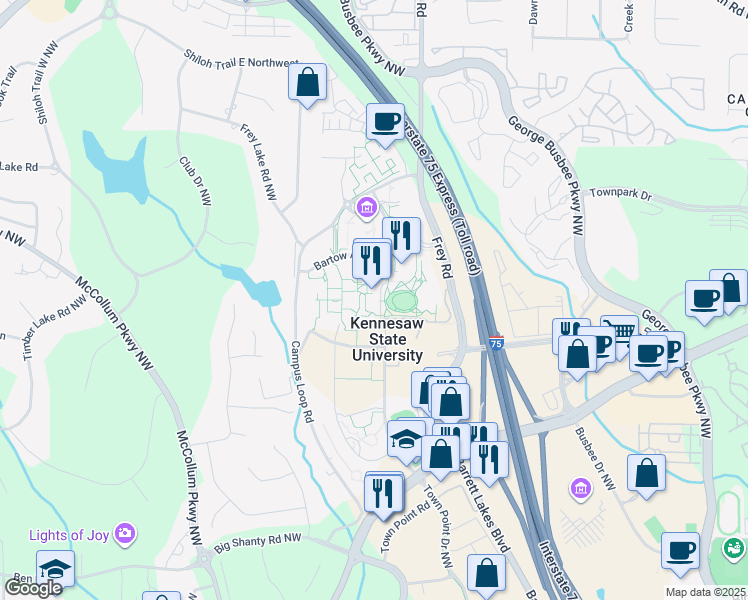 1000 Chastain Road, Kennesaw GA - Walk Score