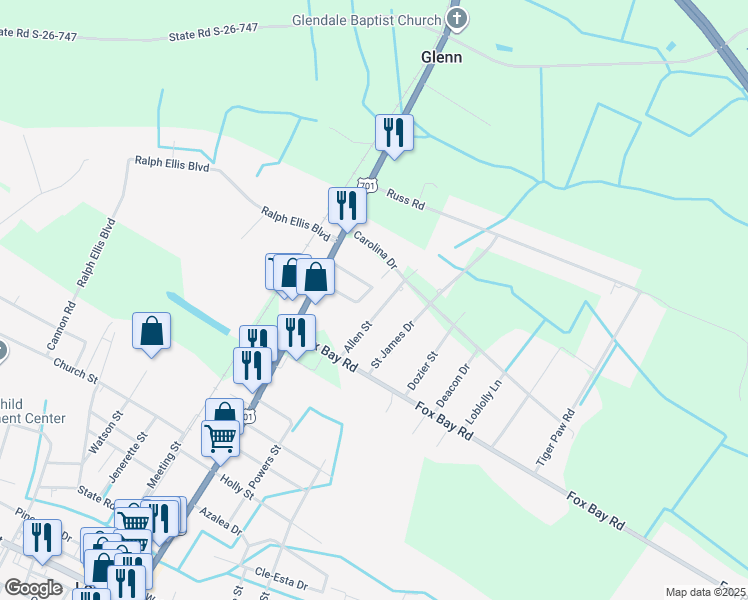 525 Allen Street, Loris SC - Walk Score