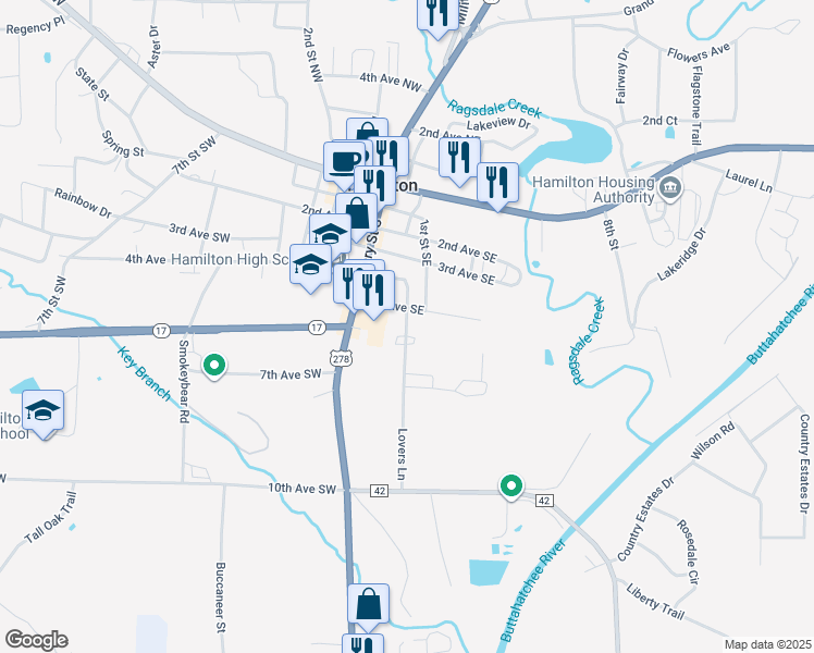 1st Street Southeast, Hamilton AL - Walk Score