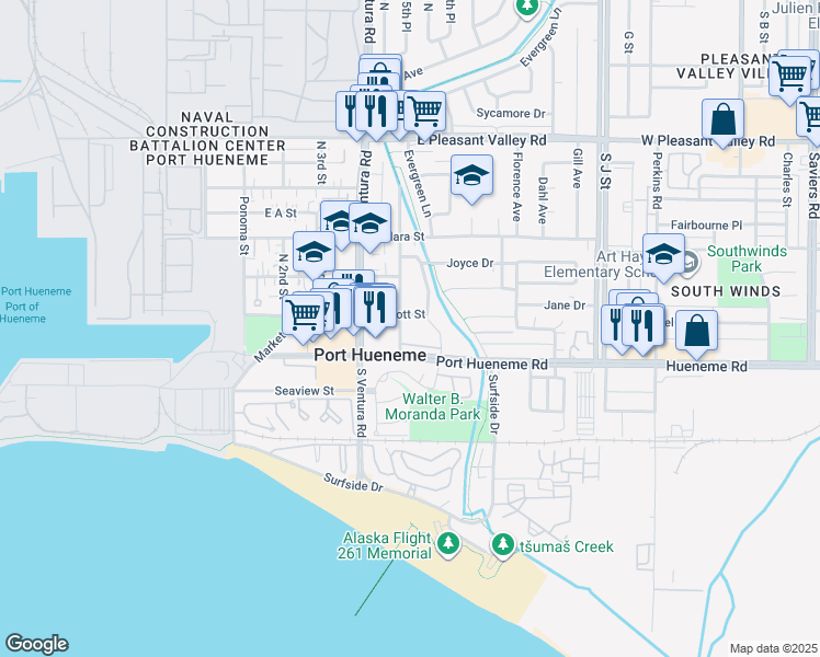 156 North 5th Street, Port Hueneme CA - Walk Score