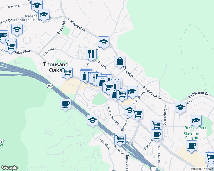 2527 East Thousand Oaks Boulevard, Thousand Oaks CA - Walk Score