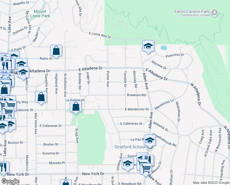 1665 Braeburn Road, Altadena CA - Walk Score