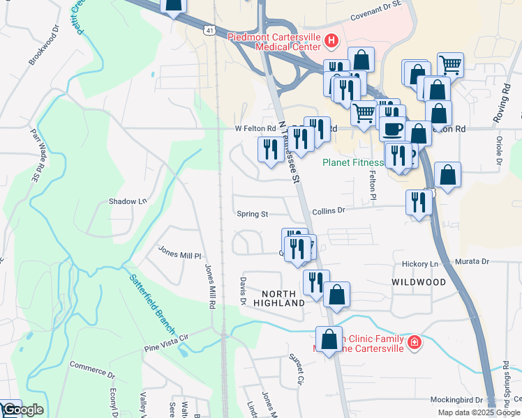 11 Spring Street, Cartersville GA - Walk Score