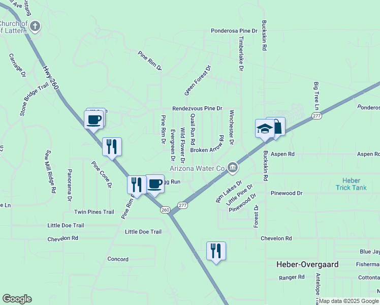 2015 Broken Arrow Road, Heber-Overgaard AZ - Walk Score
