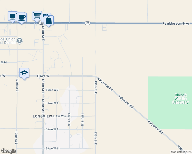 13600 E Ave West, Pearblossom CA - Walk Score