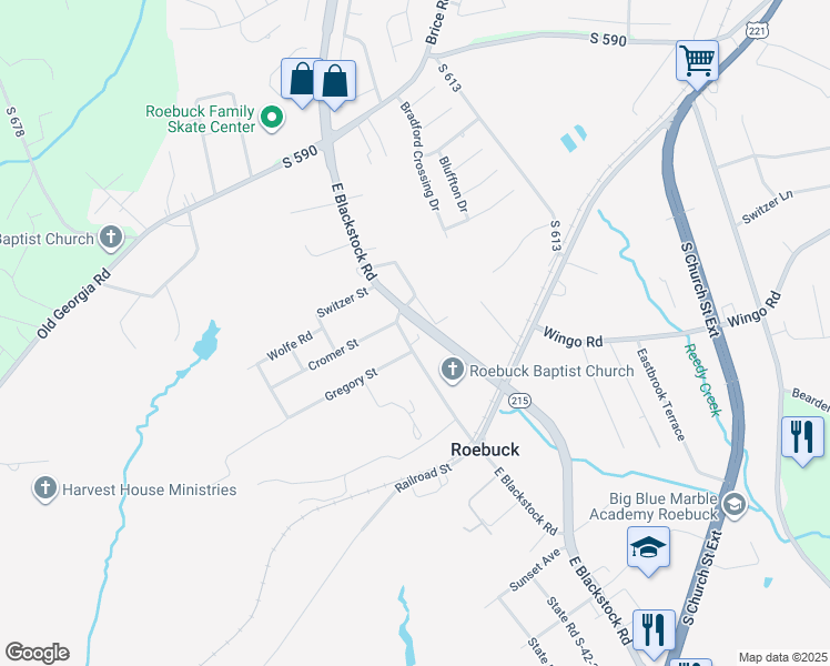 1949 East Blackstock Road, Roebuck SC - Walk Score