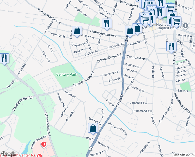 307 Buncombe Street, Greer SC - Walk Score